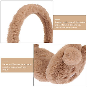 BESPORTBLE Cute Furry Earmuffs with Animal Ear Plush Bear Earmuffs Winter Outdoor Earmuffs Ear Warmer Ear Cover Headband for Girls Women
