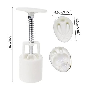 BYNNIX Mooncake Mold, Cute Rabbit Shaped Mooncake Molds Mooncake Moulds DIY Gadgets for Mid-Autumn Festival