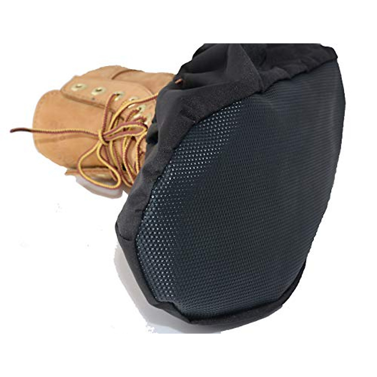 2 Pairs Non Slip waterproof Reusable shoe Covers for contrators and Carpet Floor Protection, Machine Washable. MEDIUM