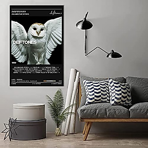 Dnuzlk Deftones Poster Diamond Eyes Music Album Cover Posters Canvas Poster Wall Art Prints Painting for Living Room Decoration Gift 16" x 24" Unframed