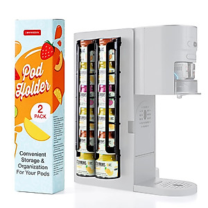 IMPRESA [Holds 12 Pods] Pod Holder for Ninja Thirsti Pods, Saves Space -- Mountable Pod Storage Holder fits Ninja Thirsty Drink System Pod Organizer for Ninja Thirsty Flavor Pods