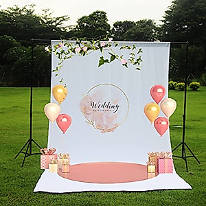 White Backdrop with Stand, White White Backdrop, Backdrop Stand。White Photo Backdrop with stand6x9 feet 1.8mx2.8m White Cloth Non-Reflective, Opaque Adjustable 2.6mx3m Photography Stand