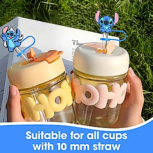 10 mm Straw Cover Cap for Stanley Cup 30 Oz 40 Oz, 5 Pcs Straw Topper for Tumbler, Funny Tip Covers for Stanley Cup Accessories