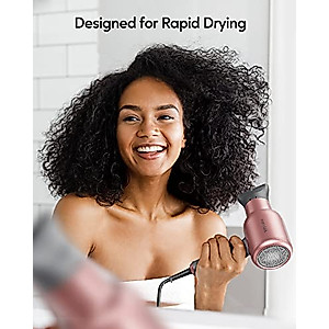 Wavytalk Professional Ionic Hair Dryer Blow Dryer with Diffuser and Concentrator for Curly Hair 1875 Watt Negative Ions Dryer with Ceramic Technology Nozzle for Fast Drying as Salon Light and Quiet