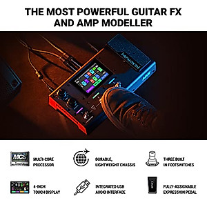 HEADRUSH MX5 - Black - Electric Guitar Multi Effects Pedal with Touch Screen, Expression Pedal, Looper, and Audio Interface