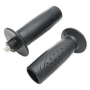 2pcs Angle Grinder Handle for Makita, Plastic Supermotorparts Thread Auxiliary Side Handle, Polishing Machine Handle, Angle Grinder Handle 8mm, for Makita 9523Nb,Black
