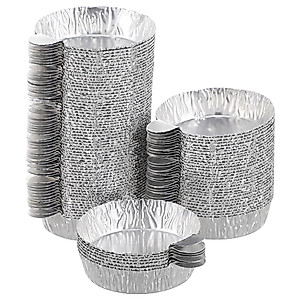 50pcs Weighing Chemistry Weigh Boats Aluminum Foil Pans Small Aluminum Foil Weighing Trays Sample Weighing Tray Aluminium Foil Weighing Plates Lab Equipment Storage Trays