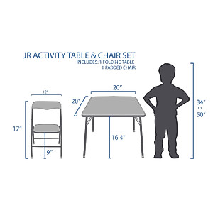 Disney Junior 45704 Mickey Kids Table & Chair Set, Junior Table for Toddlers Ages 2-5 Years ,20" x 20"