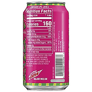 Mtn Dew, Major Melon, 12oz Cans (12 Pack)