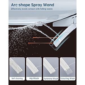 EPLO Smart Toiet with Tank and Bidet Built In,Auto Open Close,Blackout Flush,Auto Flush,Heated seat,Foot Sensor Operation,One Piece Elongated Modern Bidet Toilet Combo G20PRO