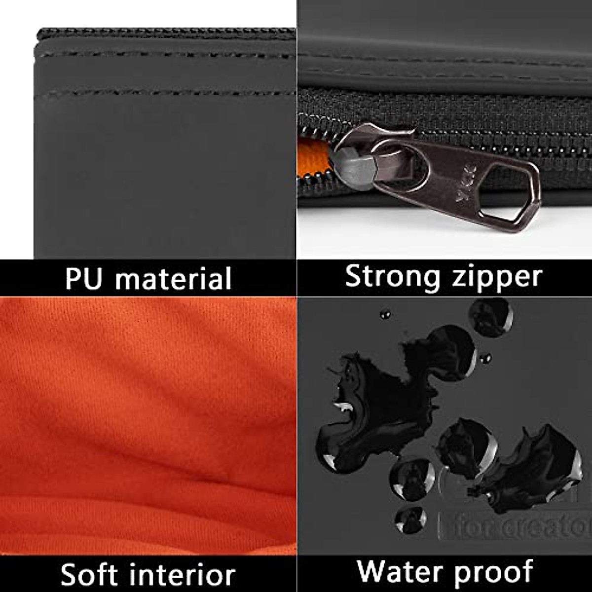 Geekria for Creators Microphone Zippered Pouch 3 Pack Compatible with Shure SM86, PGA48, PGA58, Audio-Technica ATR1100x, ATR1200x, TONOR TW-820, RODE Podcaster Travel Protective Bag (Size L)