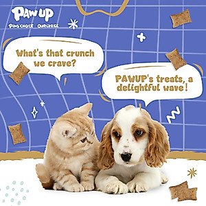 PAWUP Dog Treats Crunchy and Creamy Treats for Dog and Cat, Skipjack Tuna Flavor Topper, Taurine Added, 12.5 Ounce