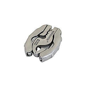 SWISS+TECH ST50016 Polished Stainless Steel 9-in-1 Micro Pocket Multitool with Screwdrivers, Pliers (Single Pack)