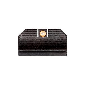 Night Fision Optics Ready Stealth .290-.313 Night Sight Set Compatible with Glock 17/19/34, Orange Front Ring, Blank Rear Sight