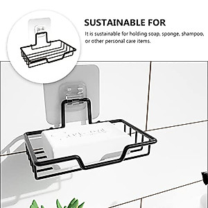 Veemoon Box Stainless Self Drilling Caddy Rack Traceless Sponge for Adhesive Shower Wire Shampoo Sink Mounted Tissue Bathroom Bar Wall Shelf Holder Steel Saver No Kitchen Case Draining