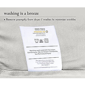 California Design Den - Silky Soft 100% Rayon from Bamboo Cases Standard Size, Set of 2 for Smooth Hair & Skin, Fits Standard & Queen Pillows, Silver Gray Pillow Covers