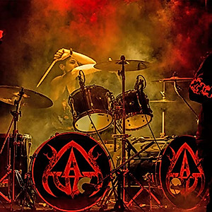 Custom Bass Drum Decal for Drum Head - Your Logo, Drum Stickers and Decals, Custom Decals, Drum Kit Wrap Skin, Easy Apply & Remove for DIY or Professional Bands, Made in USA