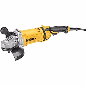 DEWALT Angle Grinder, 7-Inch, 4.7-Amp, 8,500 RPM, With Dust Ejection System, Corded (DWE4557),Yellow