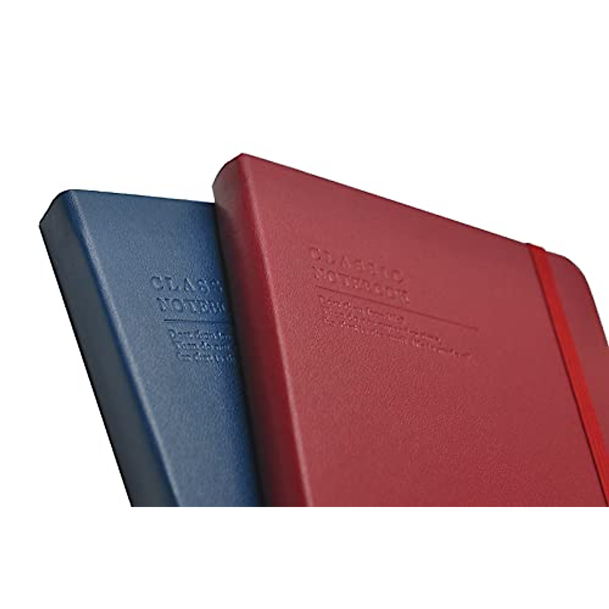 Hardcover Classic Notebook, 2 Pack, Journal, Total 240 Sheets/480 Pages, Perfect Notebooks for Work, Travel, College, Business