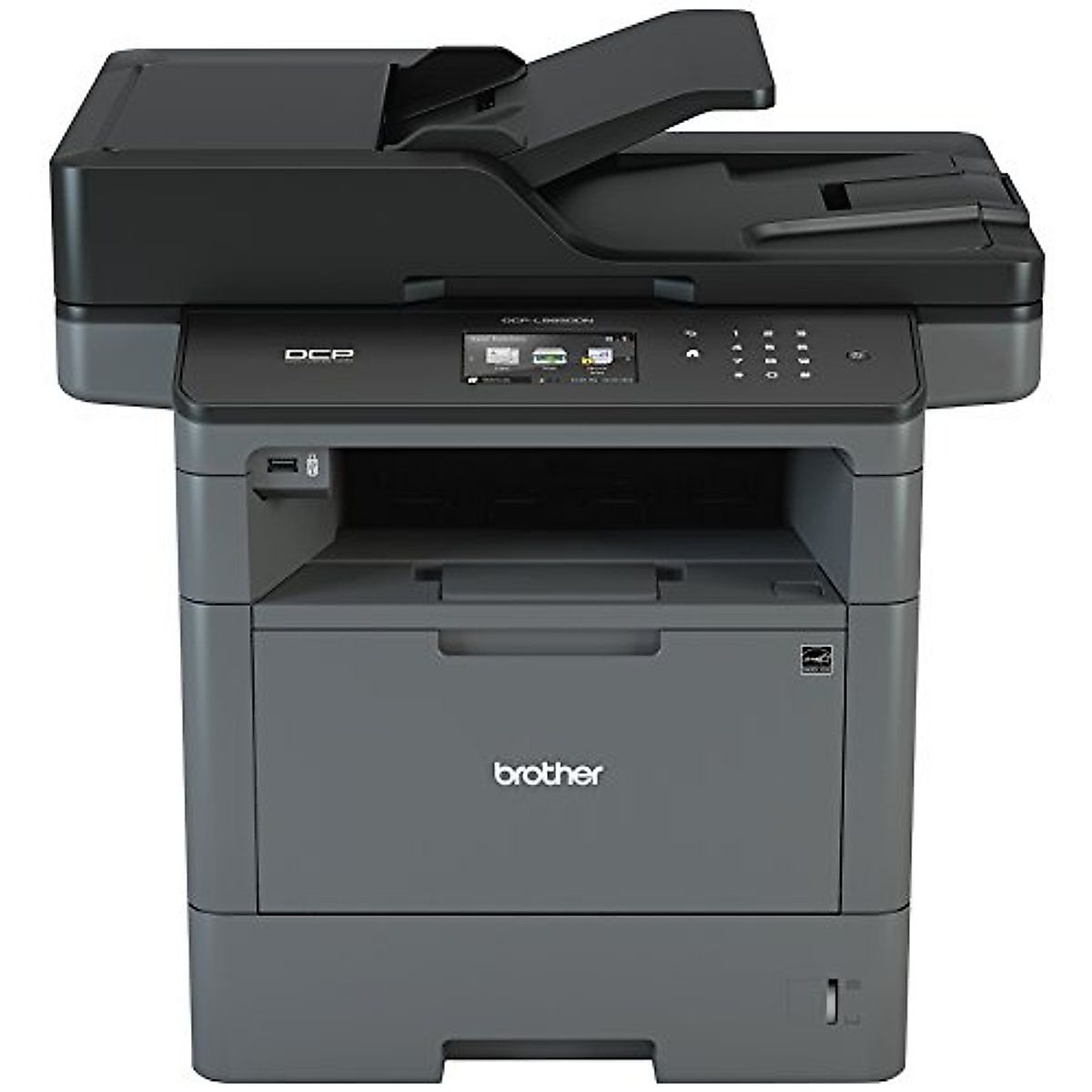 Brother Monochrome Laser Printer, Multifunction Printer and Copier, DCP-L5650DN, Flexible Network Connectivity, Duplex Print & Copy & Scan, Mobile Device Printing, Amazon Dash Replenishment Ready
