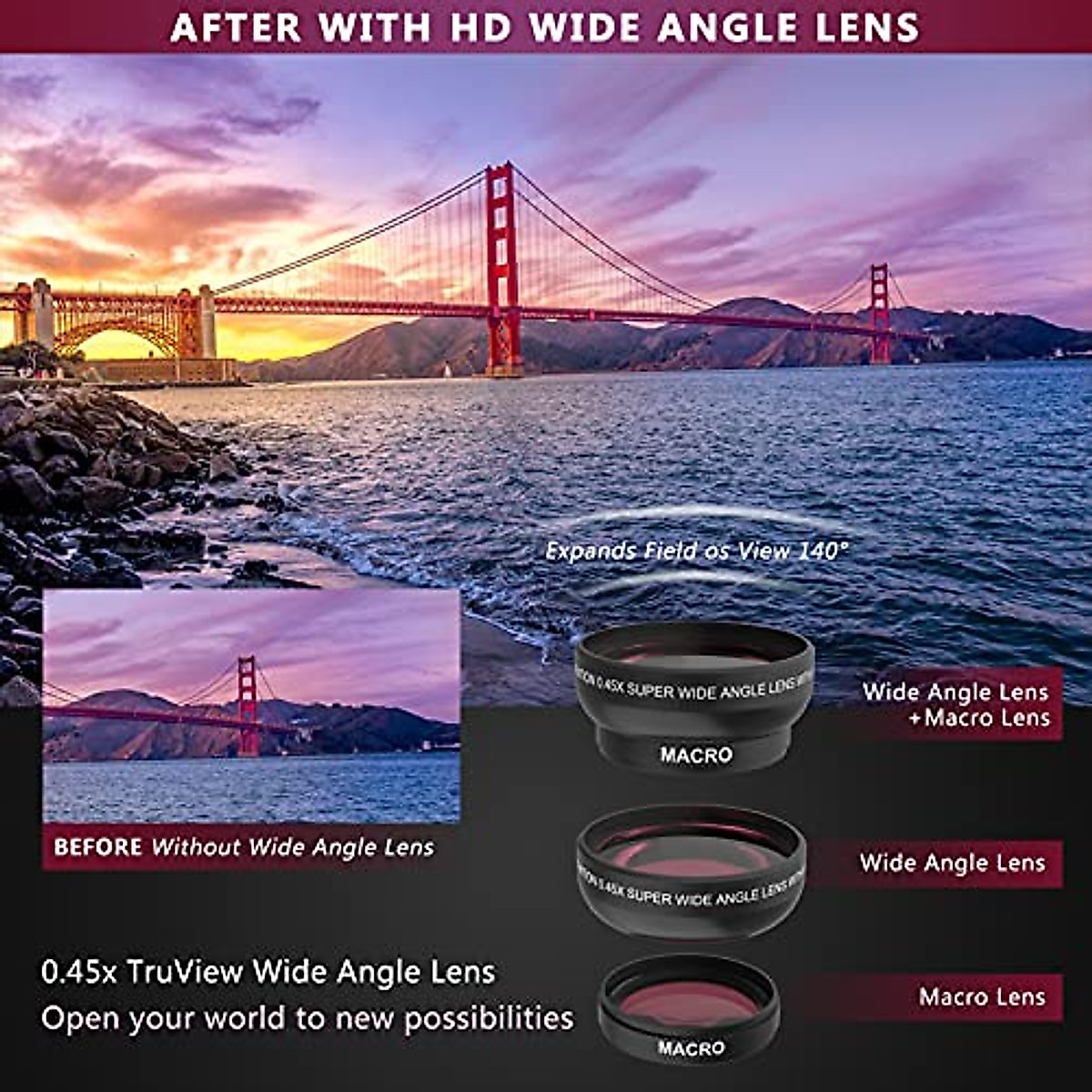 Vlogging Camera, 4K Digital Camera for YouTube with WiFi, 16X Digital Zoom, 180 Degree Flip Screen, Wide Angle Lens, Macro Lens, 2 Batteries and 32GB TF Card TopCamA05