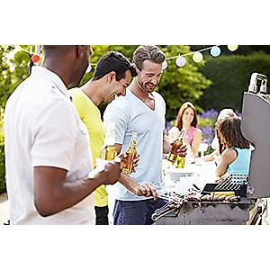 Metal Kabob Skewers,(12Pcs 16.8" & 4Pcs 13")Flat Stainless Steel BBQ Barbecue Skewer for Grilling,bfuee Reusable Shish Kebob with Portable Storage Bag