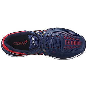 ASICS Women's Gel-Netburner Ballistic Volleyball Shoe, Estate Blue/White/True Red, 13 M US