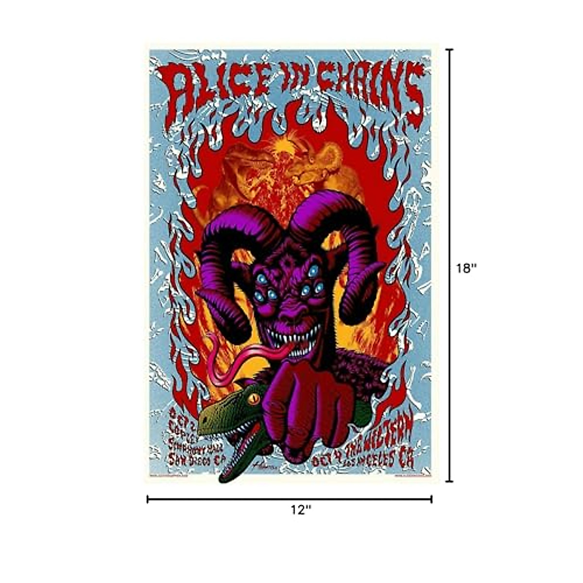 Euphoria Eshop Alice In Chains Popular HD Poster 12 X 18 Inch