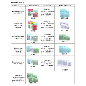 3R Reusable Silicone Food Bags with 100% Leak Proof,Silicone Bags Microwave safe, Freezer Safe & Dishwasher Safe,Reusable bags with 3 Sizes(1 Small, Medium,Self Standing,a Hook For Easy Hanging