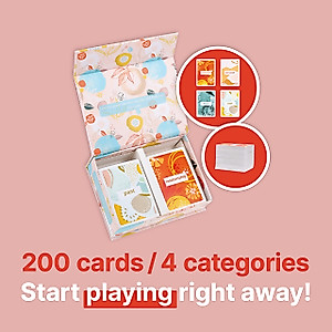 VNS Creations Deeper Connections - 200 Couples Conversation Cards - Build Strong Relationships and Deeper Intimacy - Couples Card Games for Adults - Couple Games for Date Night - Games for Couples