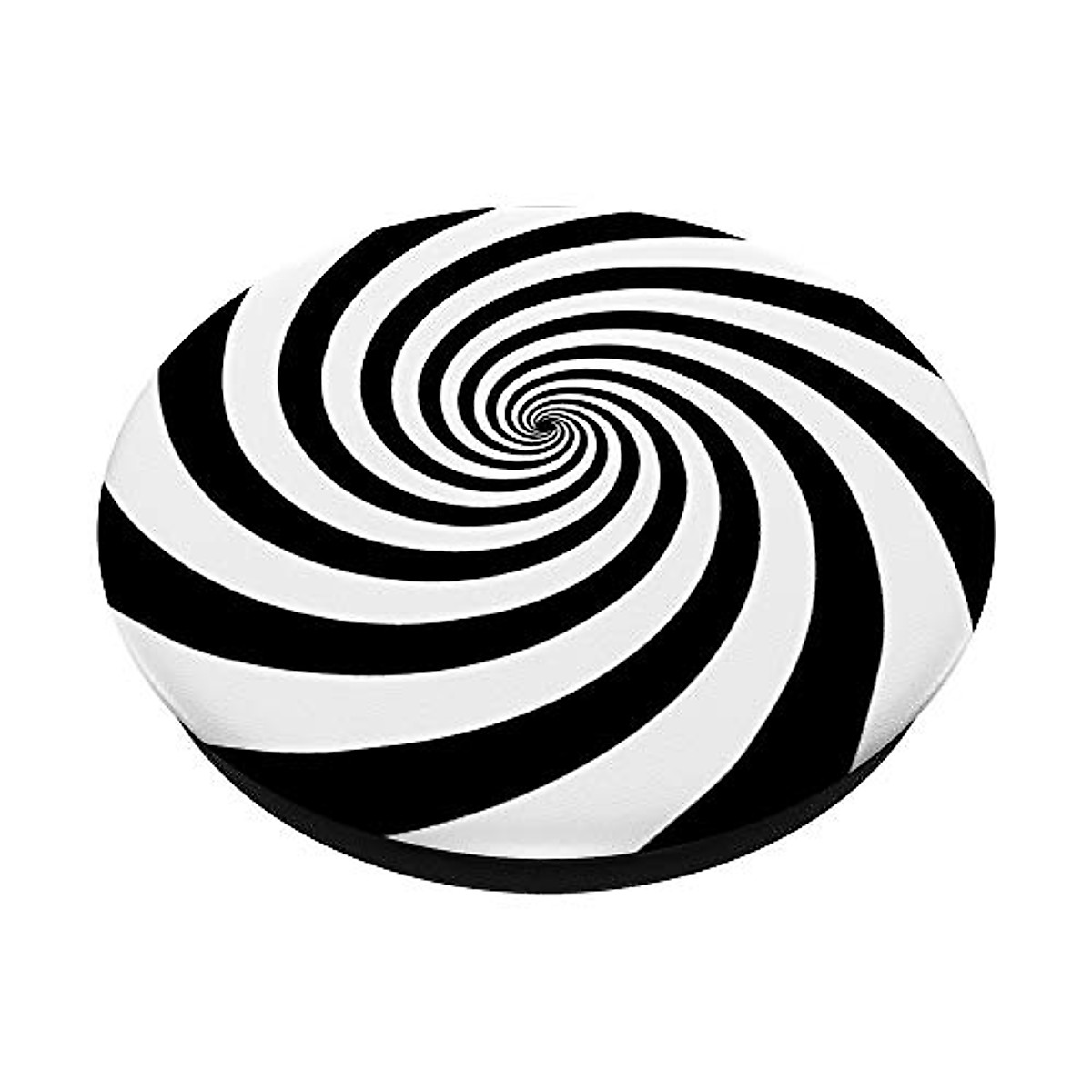 Hypnotic Spiral Black and White