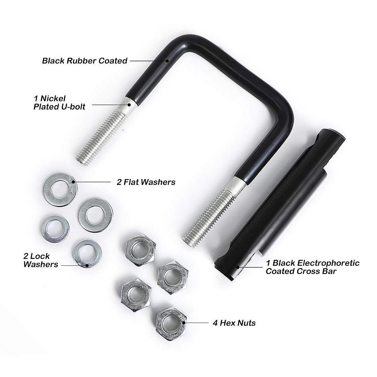 CZC AUTO Hitch Clamp Anti-Rattle Stabilizer Heavy Duty Cross Clamp 2 1/2 Inch for Hitches On Trailers of Trucks SUV Vans RV, Hitch Tightener Clamp for Hitch Tray Cargo Carrier Bike Rack Ball Mount