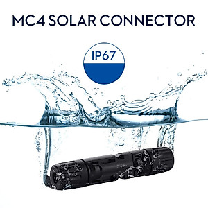 100 Pairs of Connectors for Solar Panels and PV Cables - Rated 1000V/30A - UL Listed, Waterproof Cable Plug IP67