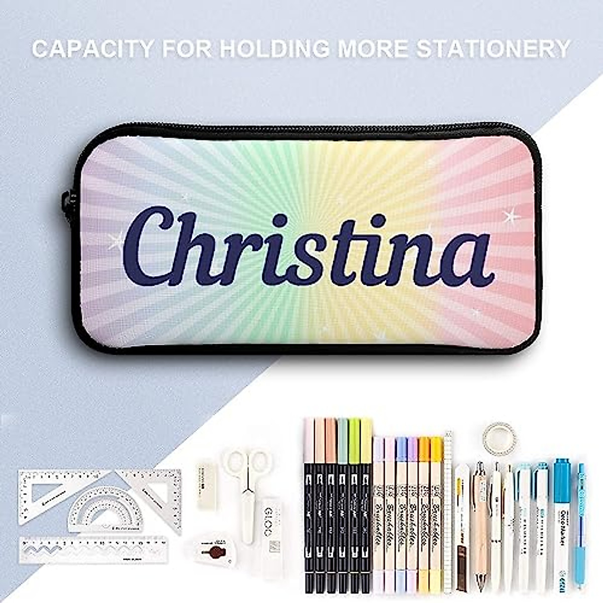 Artsadd Custom Backpack with Name Personalized Unicorn Mermaid Backpack Travel Laptop Backpack 3 Piece Backpack Set