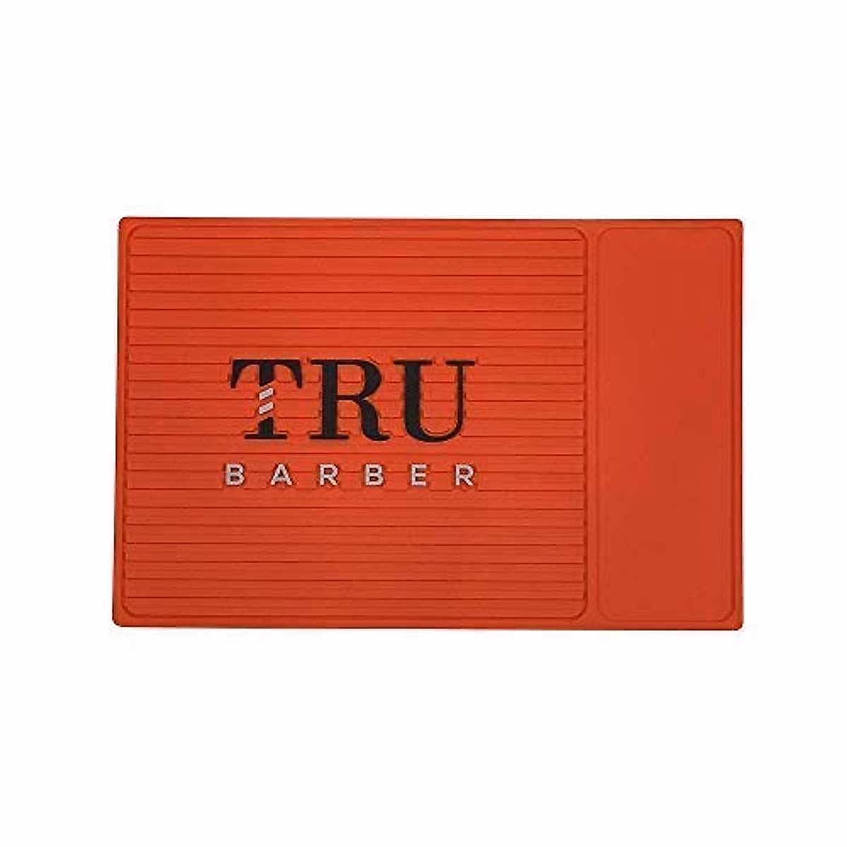 TRU BARBER ORGANIZER MAT 14”X 9” (RED) Flexible PVC Station Mat, Professional Mat, Salon and Barbershop work Station pads, Beauty salon tools hairstylist, Counter mat for clippers, Anti slip