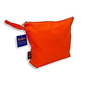 KnowKnits GoKnit Zip Project Bag for Knitting and Crochet (Orange)