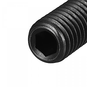 uxcell Ball Point Set Screws, 5pcs M10 x 20mm High Carbon Steel Metric Spring Hex Socket Grub Screw