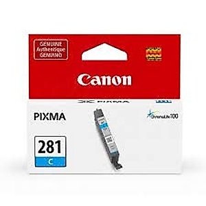 Canon Genuine Brand Name 2088C001 Color Laser Cartridge for CLI-281 Cyan Ink Tank