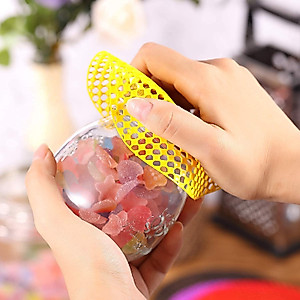 6 Pieces Rubber Jar Gripper Pads Round Kitchen Coasters Multi-Purpose Bottle Lid Openers, Multicoloured