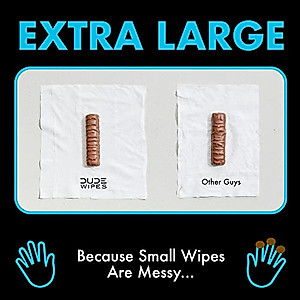 DUDE Wipes Flushable Wipes - 1 Pack, 48 Wipes - Unscented Wet Wipes with Vitamin-E & Aloe for at-Home Use - Septic and Sewer Safe