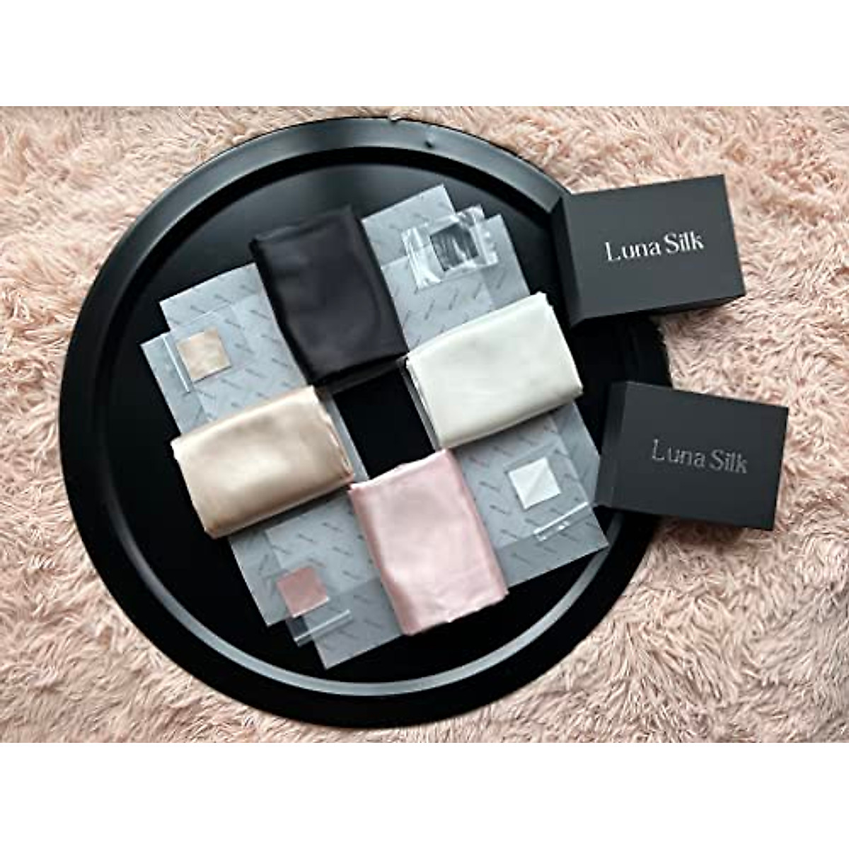 LUNASILK Silk Pillowcase, Luxurious 22 MM Mulberry Silk Pillowcase for Hair & Skin with Hidden Zipper, Caremel, 100% Real Silk, King, Acne-Free, Anti Aging