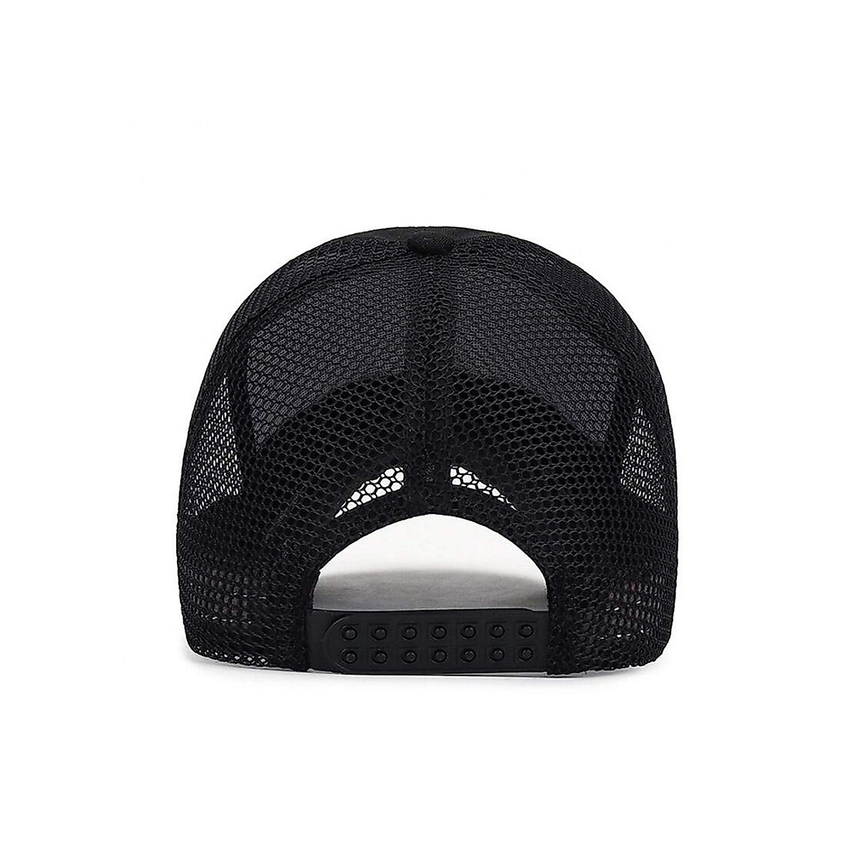 XibeiTrade Unisex Summer Baseball Cap Men Women Sports Outdoor Canvas Mesh Breathable Hat (Black)