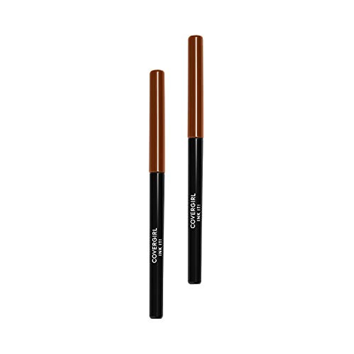 Covergirl Ink It Perfect Point Plus Waterproof Eyeliner Pencil, Cocoa Ink, 2 count (Pack of 1) (Packaging May Vary)