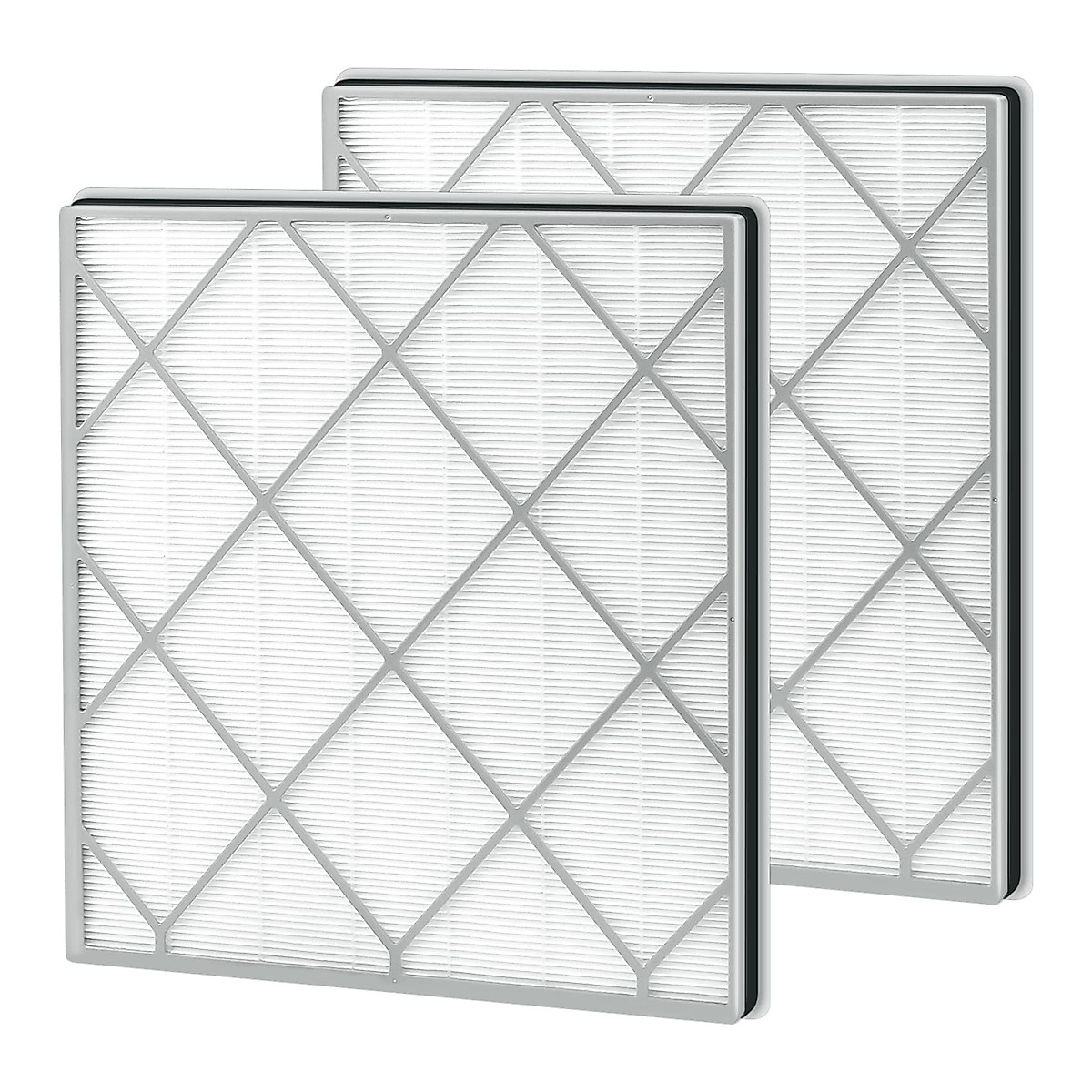 Shark HE6FKPET HEPA Filter Replacement Compatible with Shark HE600, HE601 and HE602 Purifier, Part HE6FKPET True H13 HEPA With Activated Carbon Replacement Filter 2 Pack