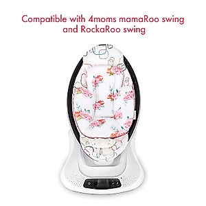 Minne Baby Infant Insert - Compatible with 4Moms RockaRoo and MamaRoo - Breathable Cool Mesh Fabric - Plush Soft Newborn Insert with Head and Body Support