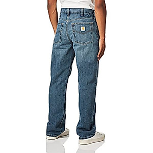 Carhartt mens Relaxed Fit 5-pocket jeans, Frontier, 33W x 32L US