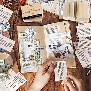 800pcs Vintage Scrapbook Paper, Mini Dictionary Scrapbooking Paper for Journaling Supplies, Decorative Craft Paper for Junk Journal