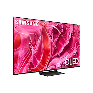 SAMSUNG QN55S90CAFXZA 55 Inch 4K OLED Smart TV with AI Upscaling with a 5S-PS4-US1 4-Outlet Power with Omniport USB (2023)(USED)