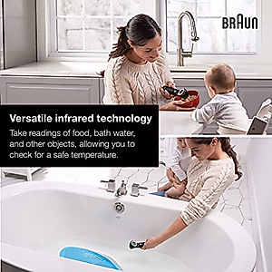 Braun Sensian 7 Forehead 3-in-1 Non-Contact Thermometer, Age Precision Technology, Color-Coded Digital Display, Baby and Child Friendly, No.1 Brand Recommended by Pediatricians, FSA and HSA Eligible