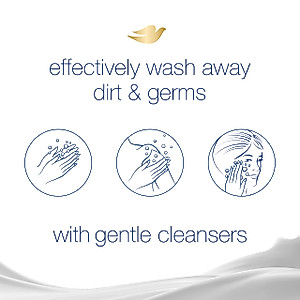 Dove Beauty Bar Gentle Skin Cleanser Moisturizing, Sweet Cream and Peony Scented, 3.75 oz, 8 Bars